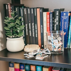 Customizable Mini Book Jar, Mini Book Display, TBR, Tiny Book Jar, Book ...