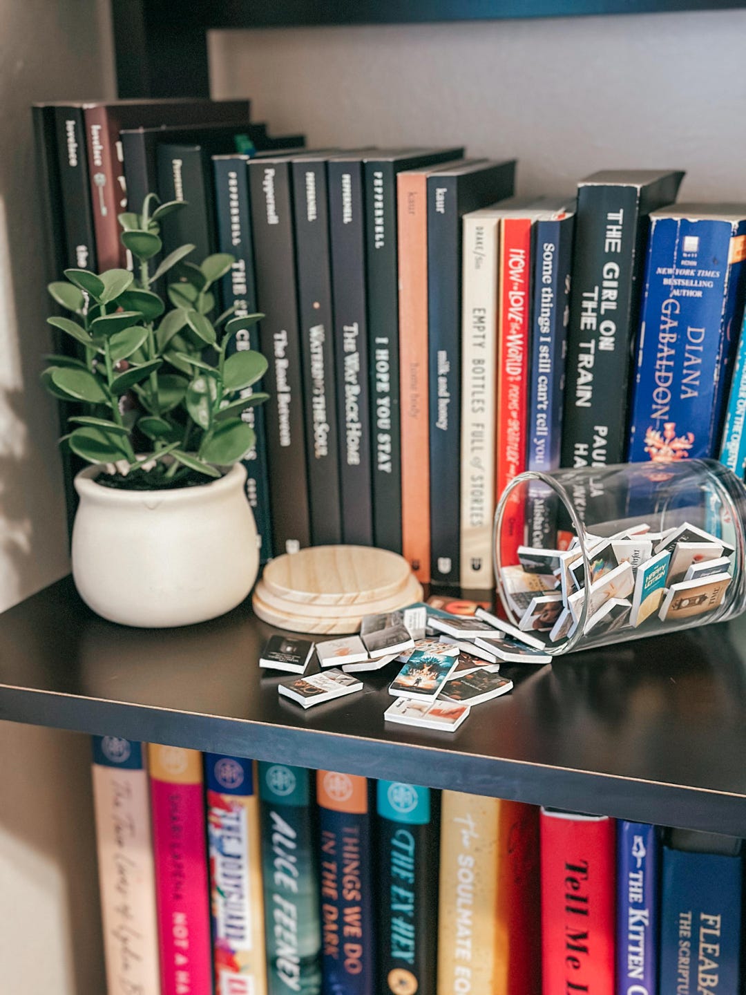 Customizable Mini Book Jar, Mini Book Display, TBR, Tiny Book Jar, Book ...