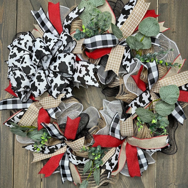 Rustic Farmhouse Wreath - Etsy