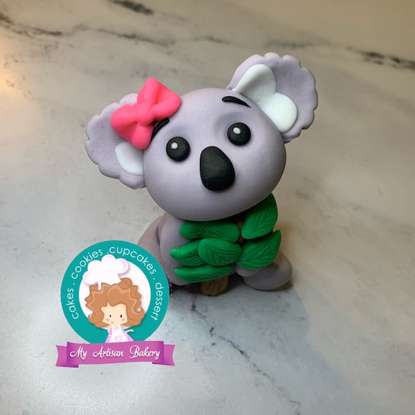 Koala Fondant Topper - Etsy