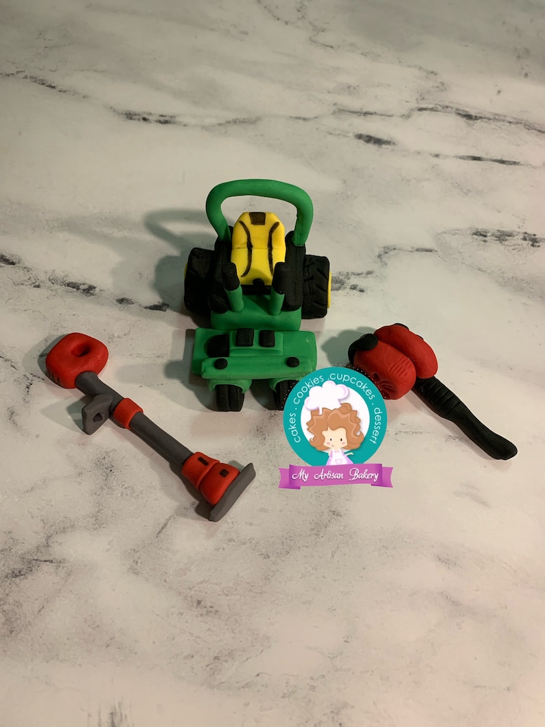 Lawn Mower Inspired Fondant Cake Topper - Etsy
