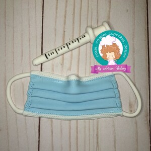 Mask and Syringe Fondant Cake Topper - Etsy