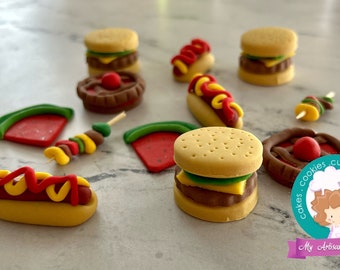 FAST FOOD / Burgers, Fries, and a Soda Fondant Cupcake, and Cookie ...