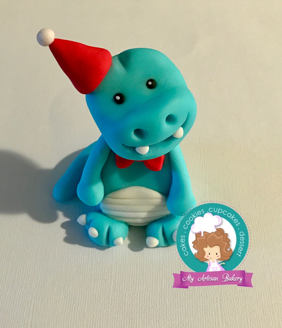 Dinosaur Fondant Cake Topper - Etsy