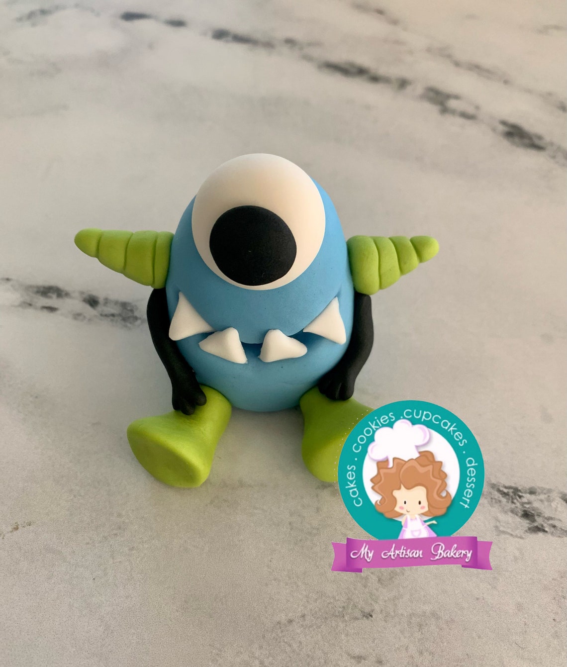 Monster Fondant Cake Topper - Etsy