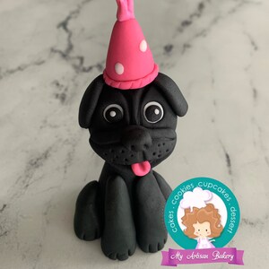 Pug Dog Fondant Cake Topper - Etsy