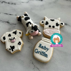 Cow Baby Shower Cookies - Etsy