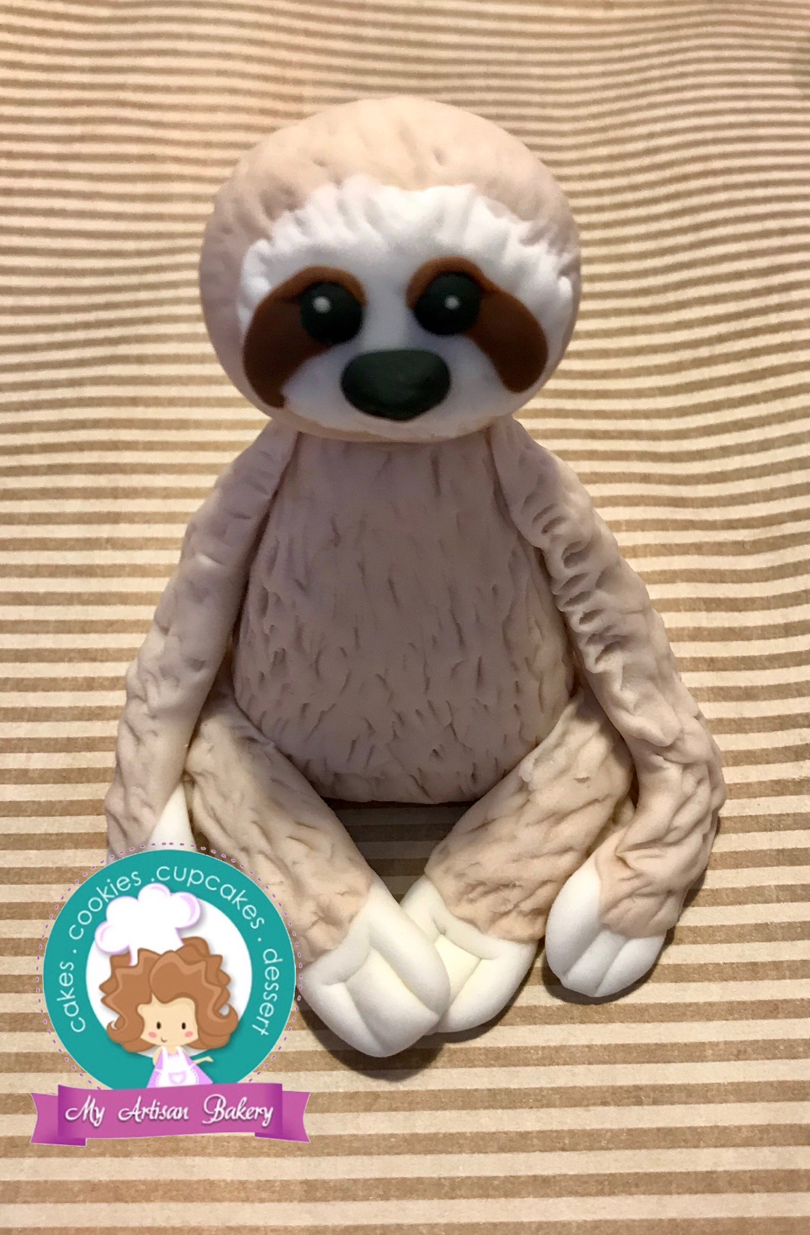 Sloth Fondant Cake Topper - Etsy