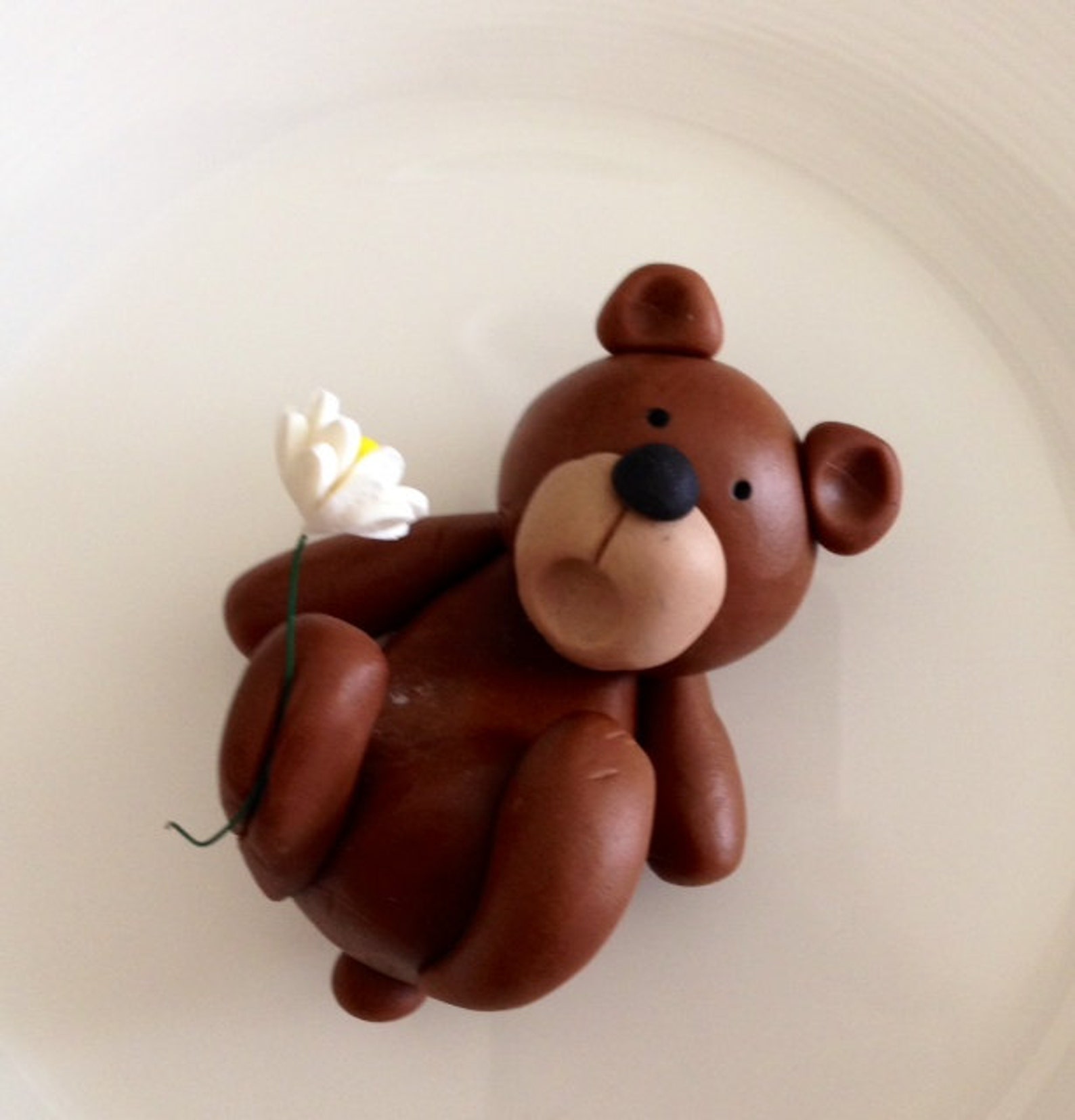 Cute Bear Fondant Cake Topper - Etsy