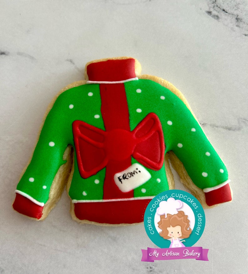 Ugly Sweater Christmas Cookies, Hand-decorated, Set of 12 Cookies - Etsy