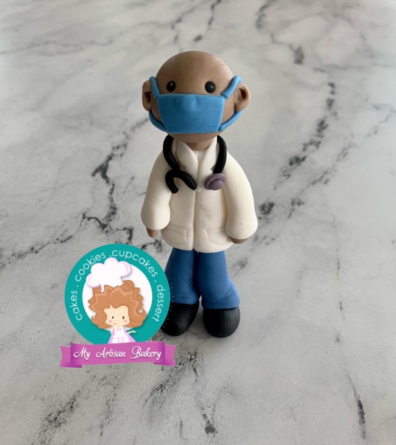 Doctor Fondant Cake Topper - Etsy