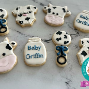 Cow Baby Shower Cookies - Etsy