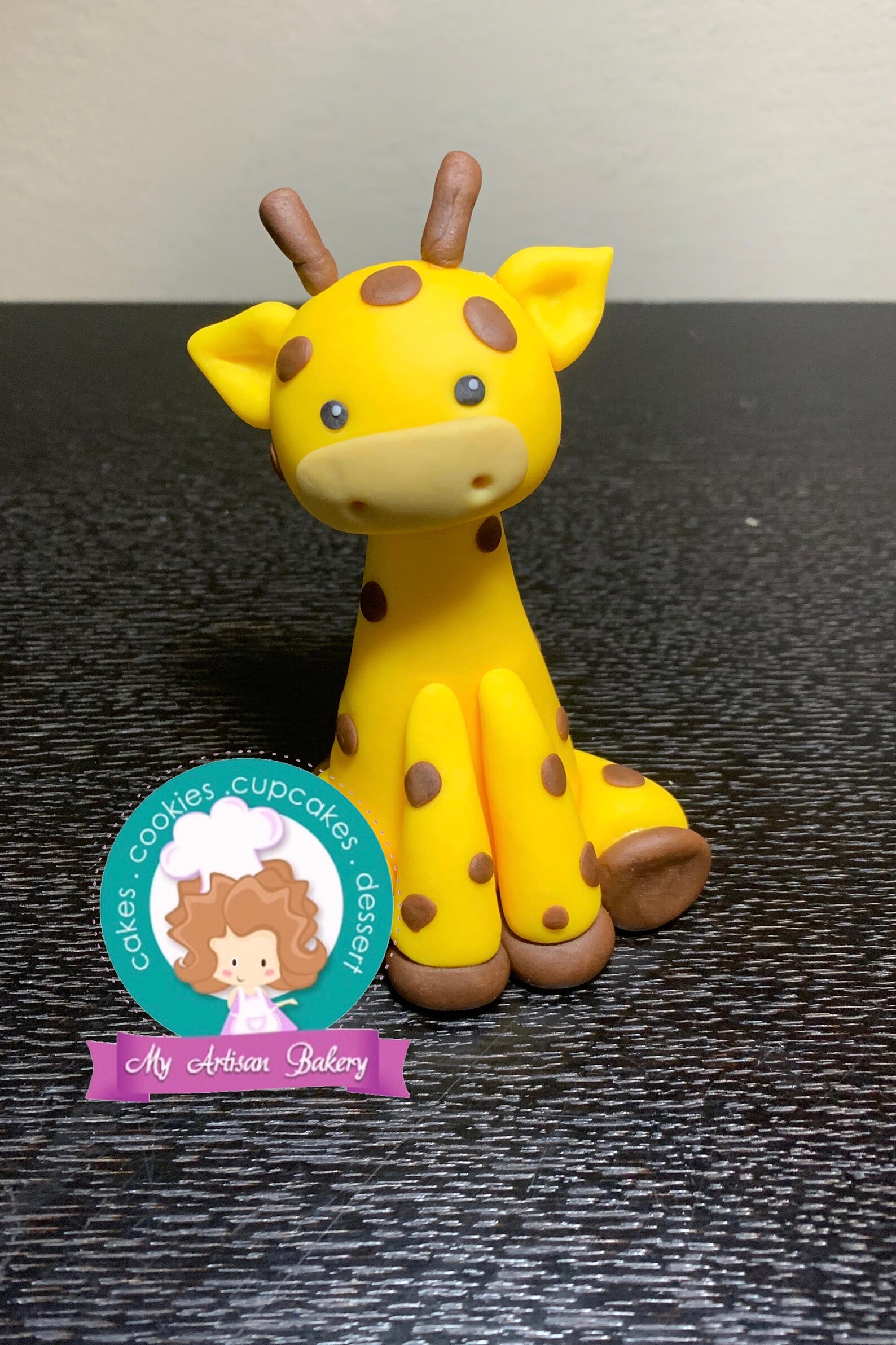 Giraffe Fondant Cake Topper - Etsy