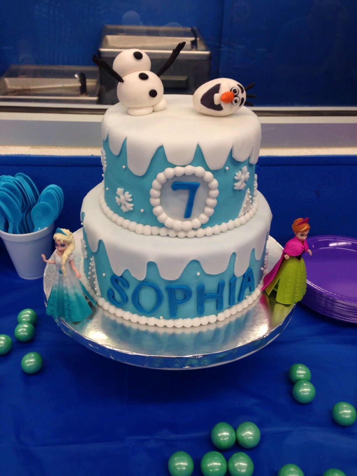 Olaf Inspired Fondant Cake Topper - Etsy