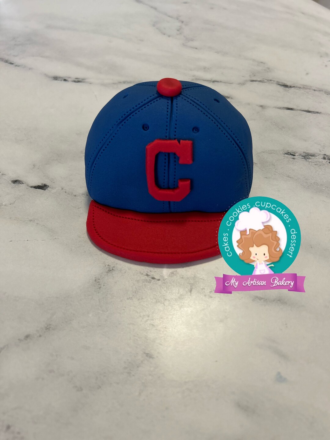 Baseball Cap Fondant Cake Topper - Etsy