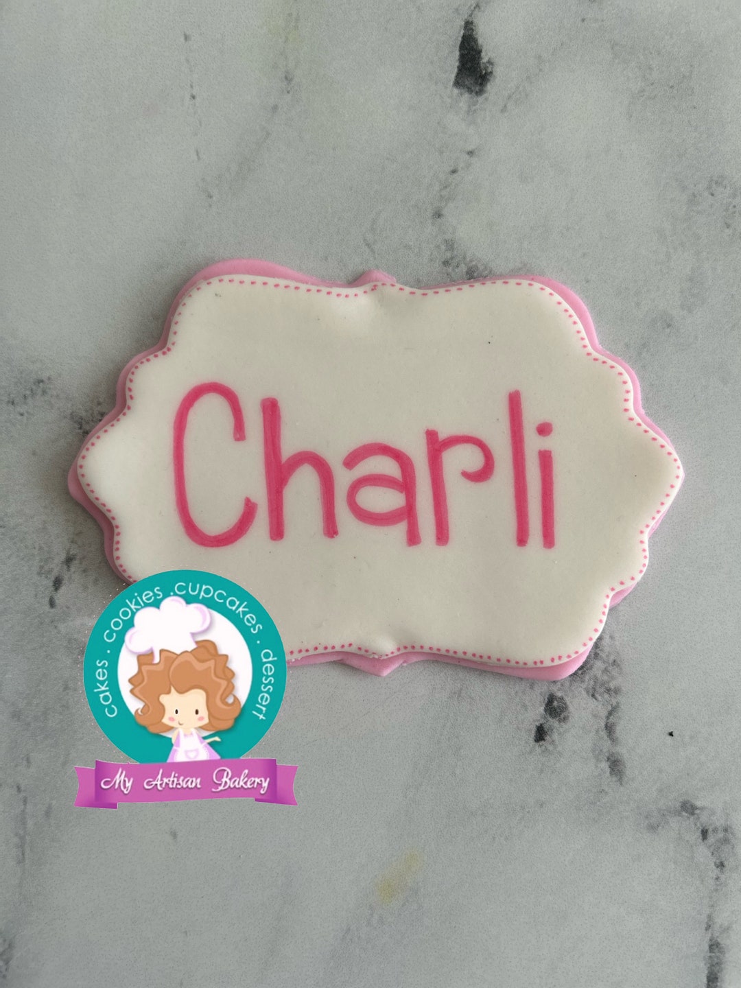 Name Plate Fondant Topper - Etsy