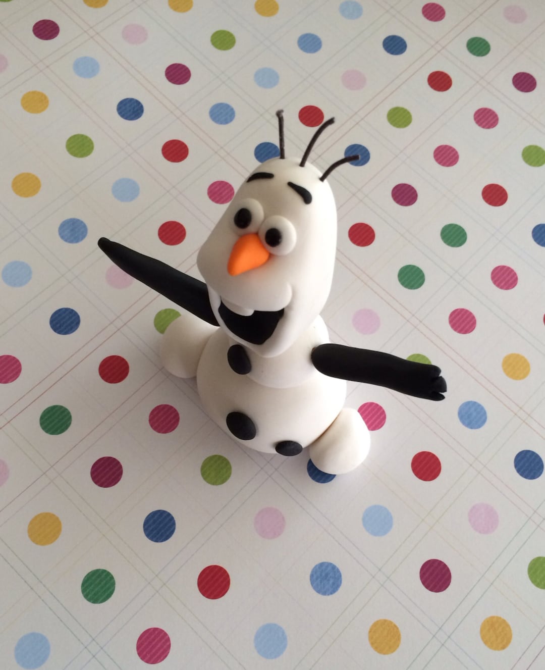 Olaf Inspired Fondant Cake Topper - Etsy