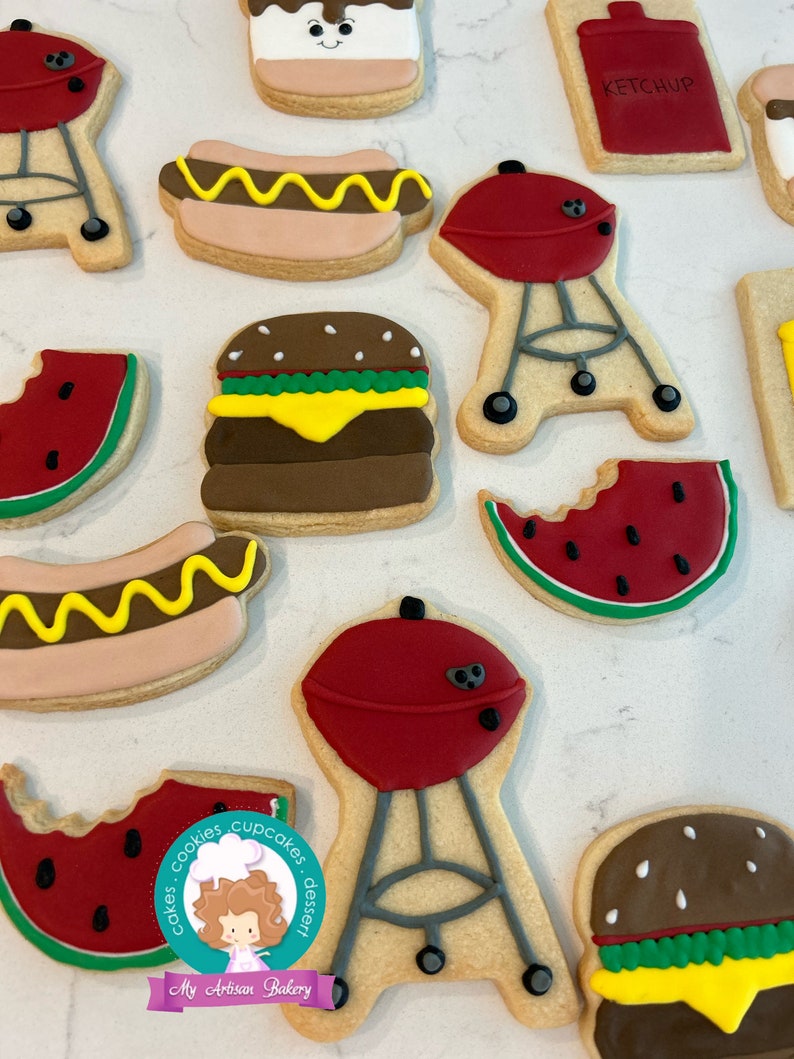 BBQ Sugar Cookies - Etsy