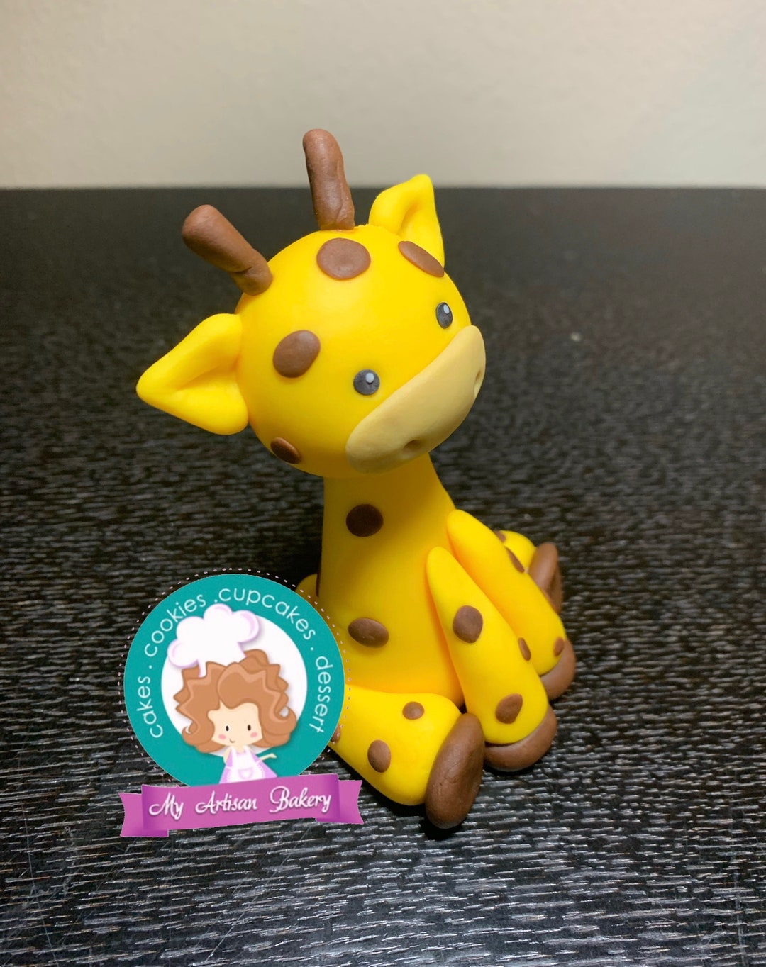 Giraffe Fondant Cake Topper - Etsy