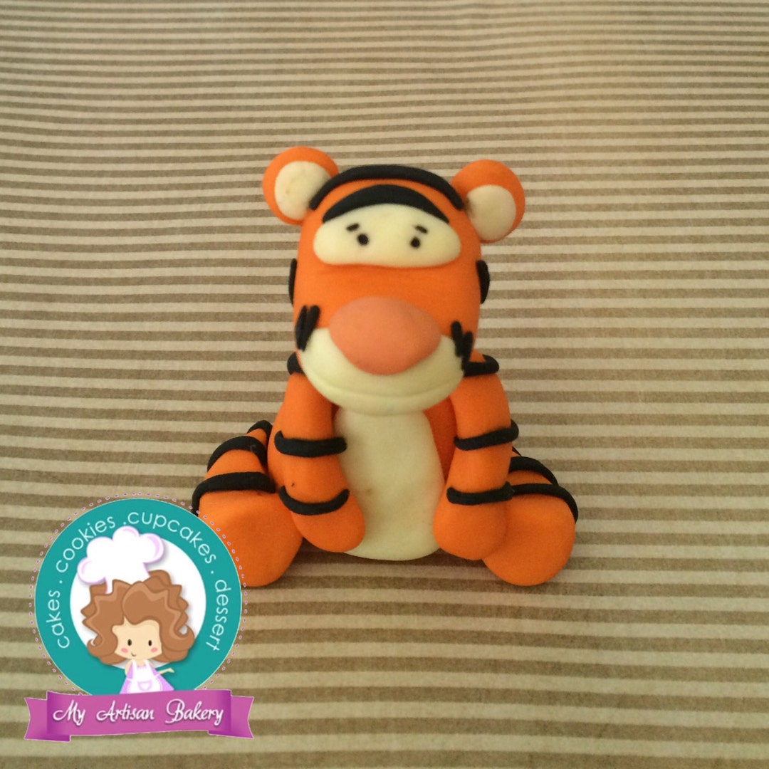 Tigger Inspired Fondant Cake Topper - Etsy