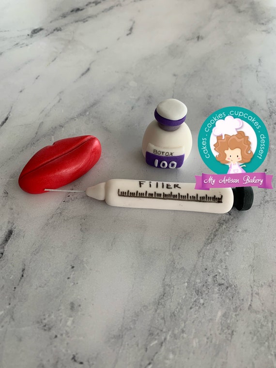 Botox Fondant Cake Topper - Etsy