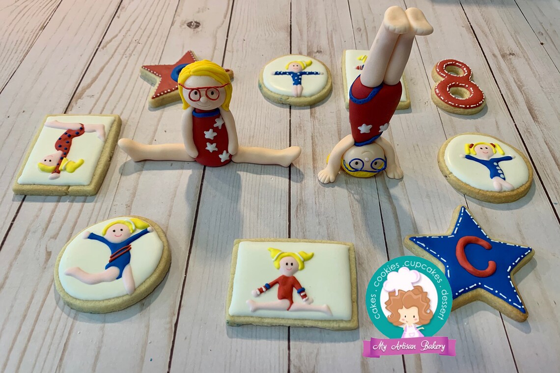 Gymnastics Cookies - Etsy