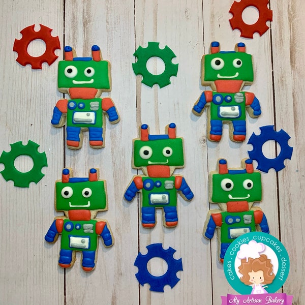 Robot Cookies - Etsy