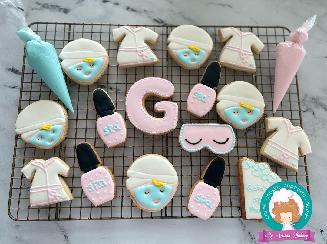 Spa Party Sugar Cookies - Etsy