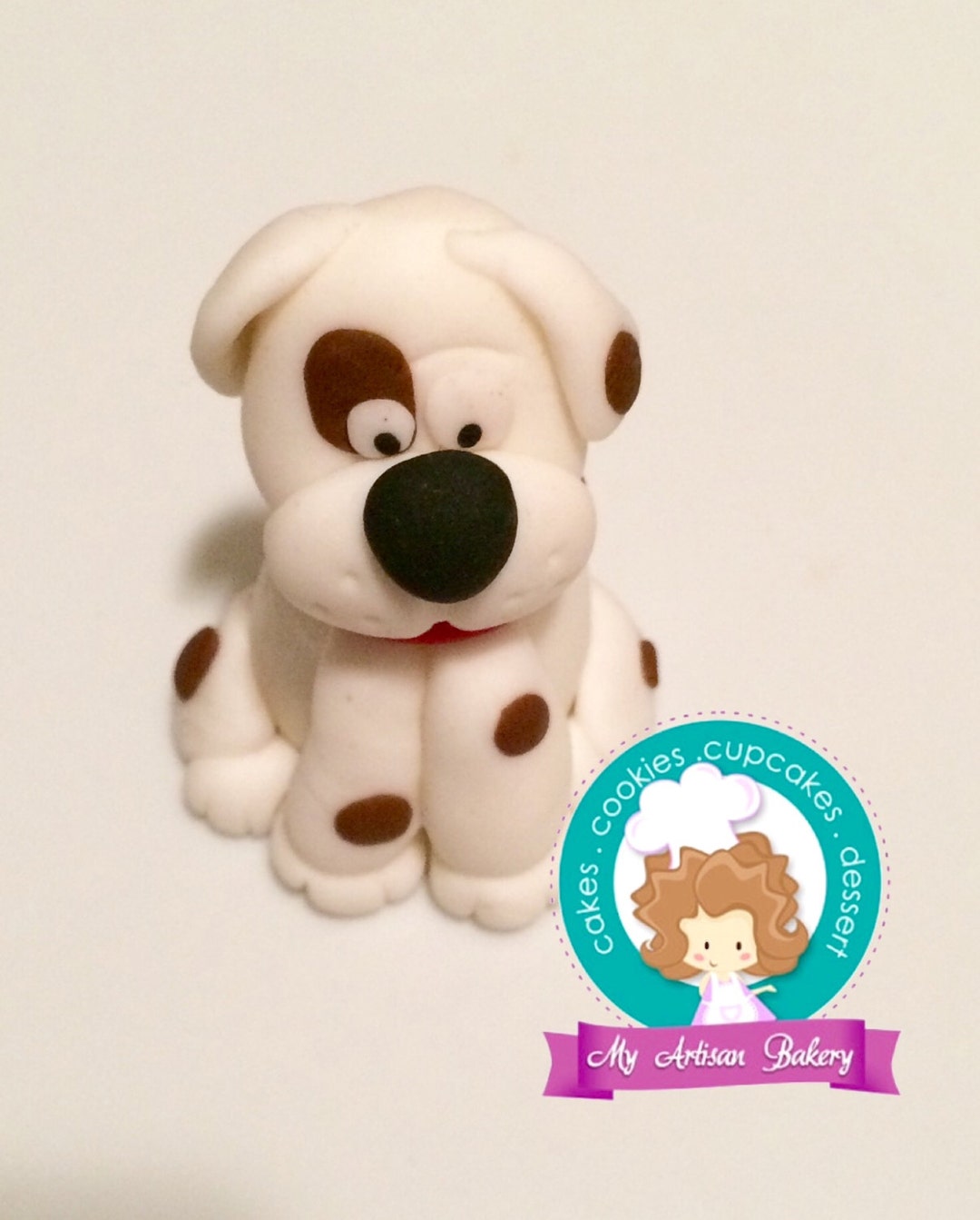 Dog Fondant Cake Topper - Etsy
