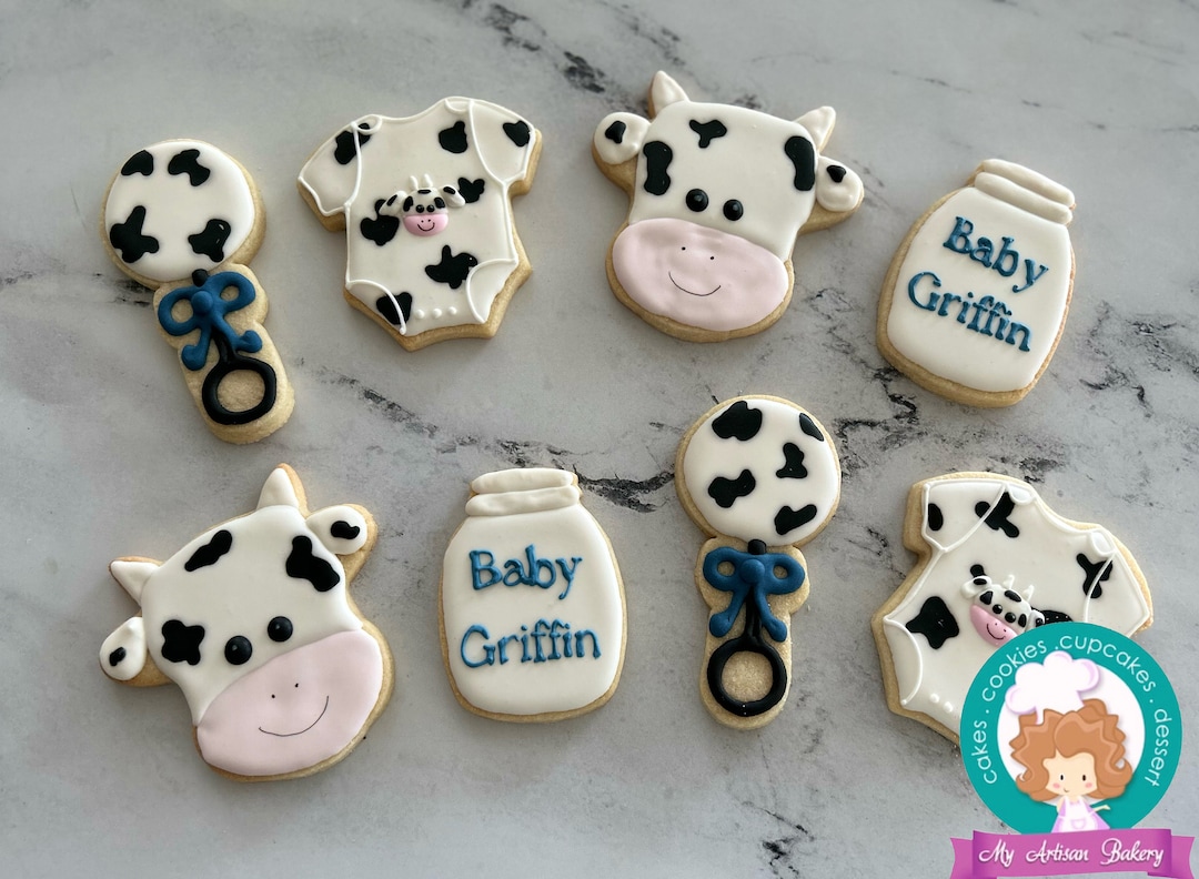 Cow Baby Shower Cookies - Etsy