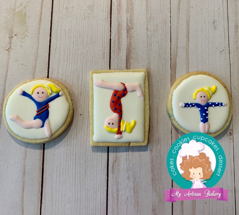 Gymnastics Cookies - Etsy