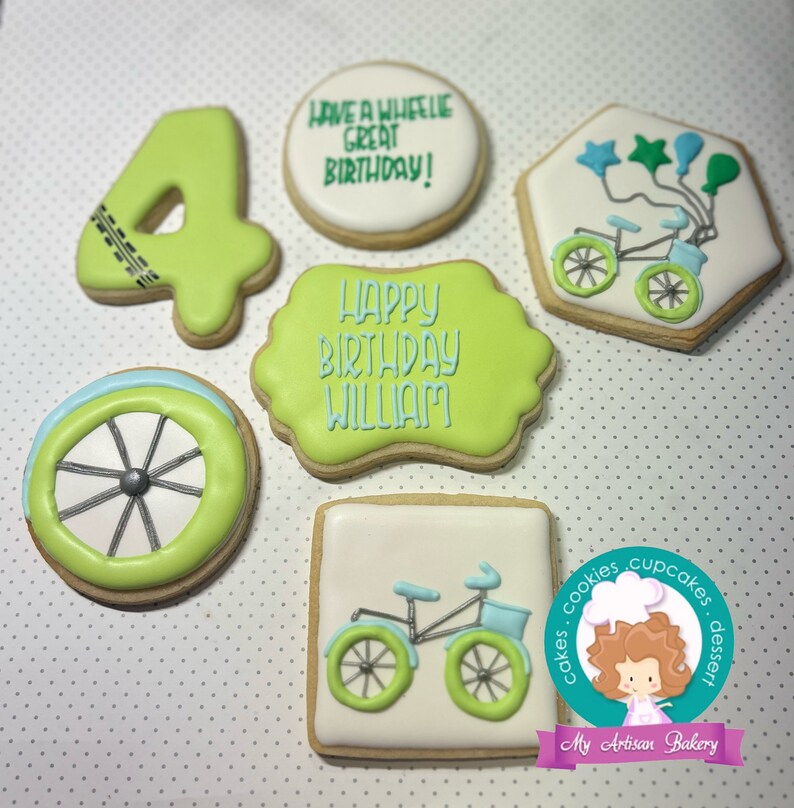 Bicycle Sugar Cookies - Etsy