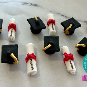 Graduation Fondant Cupcake Toppers - Etsy