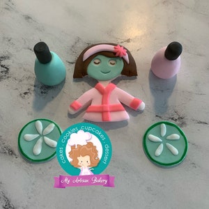 Spa Fondant Topper - Etsy