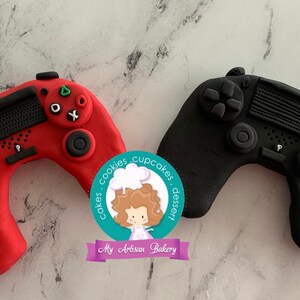 Game Controller Fondant Cake Topper - Etsy