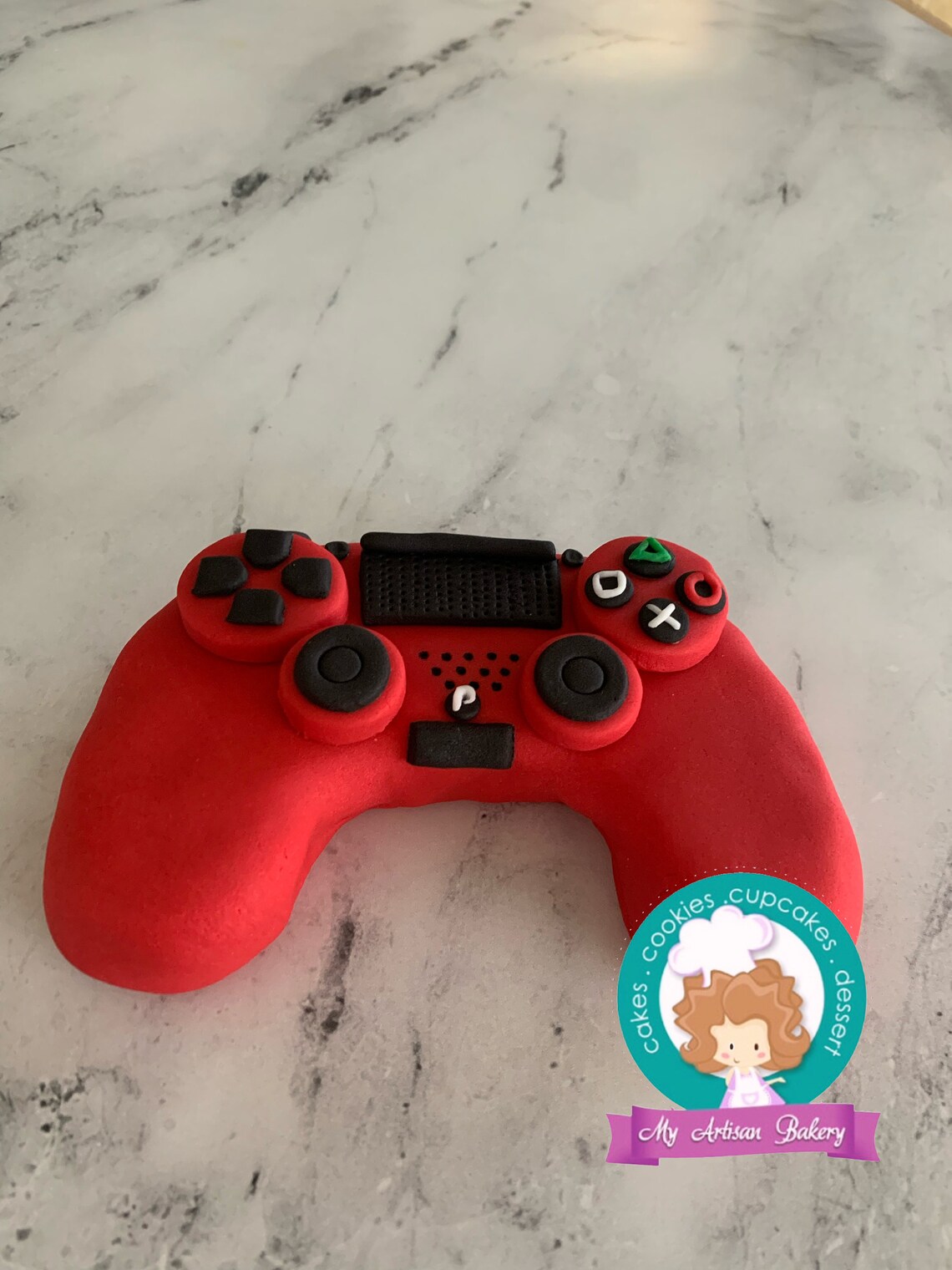 Game Controller Fondant Cake Topper | Etsy