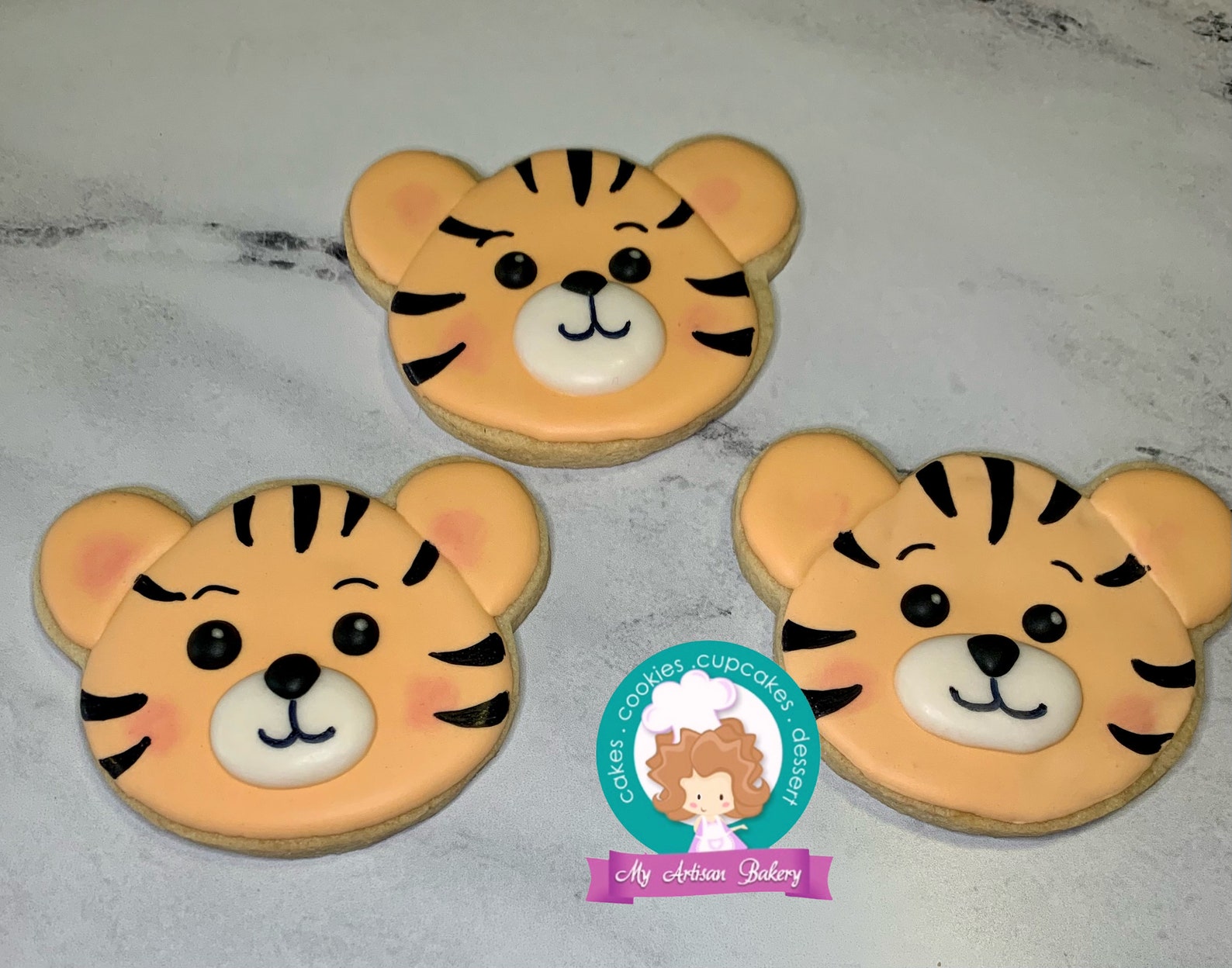 Tiger Sugar Cookies - Etsy