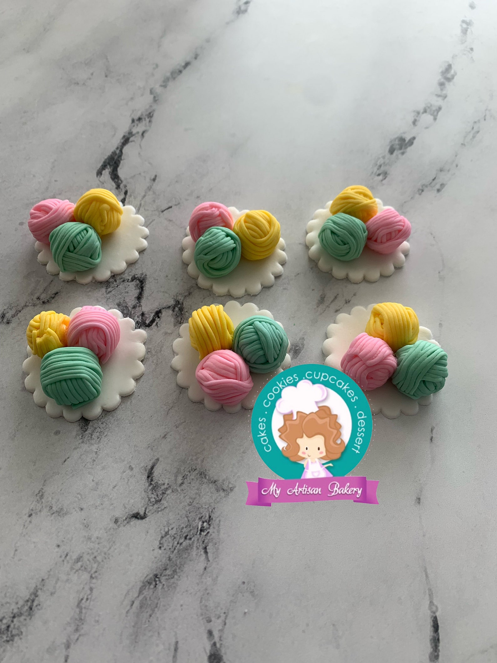 Knit Fondant Cupcake Topper | Etsy