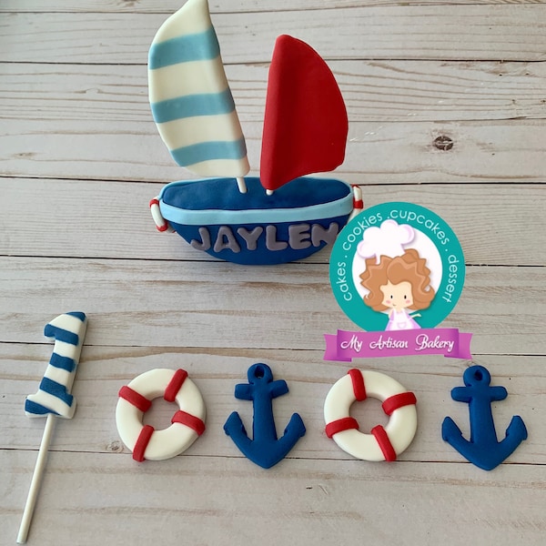 Nautical Cake Topper - Etsy
