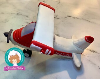 Fondant Plane Birthday Topper - Etsy