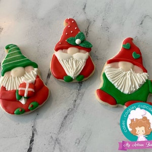 Gnome Christmas Cookies - Etsy