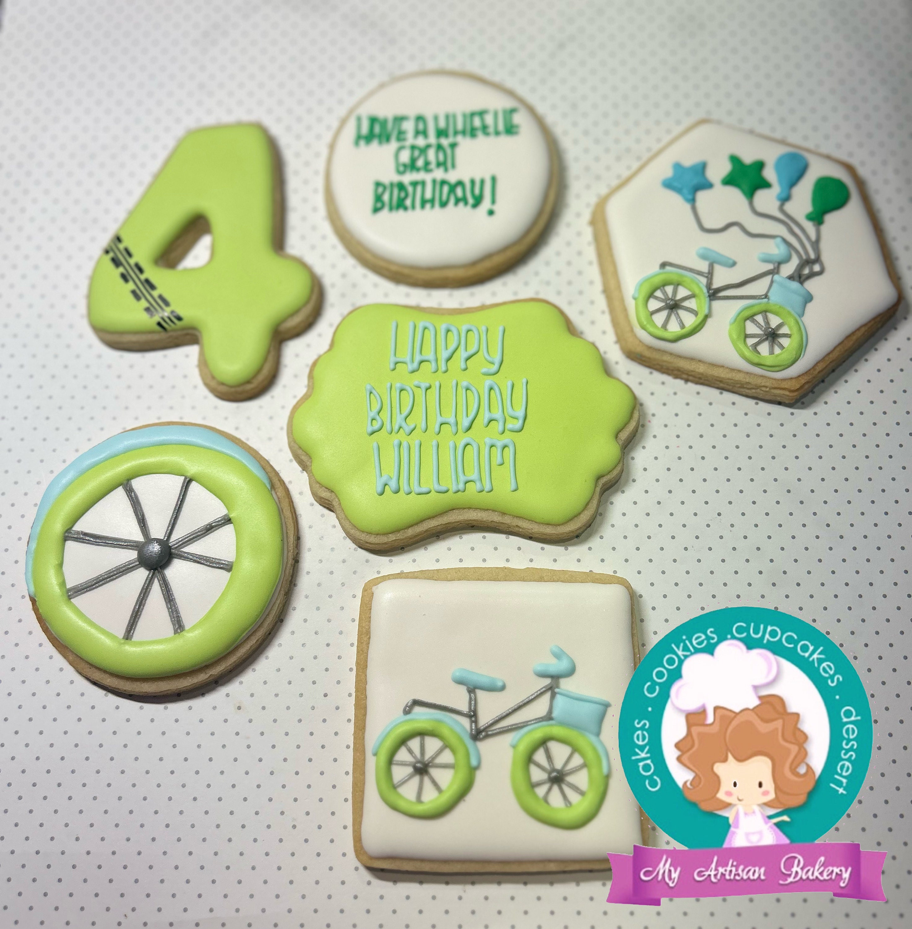Bicycle Sugar Cookies - Etsy