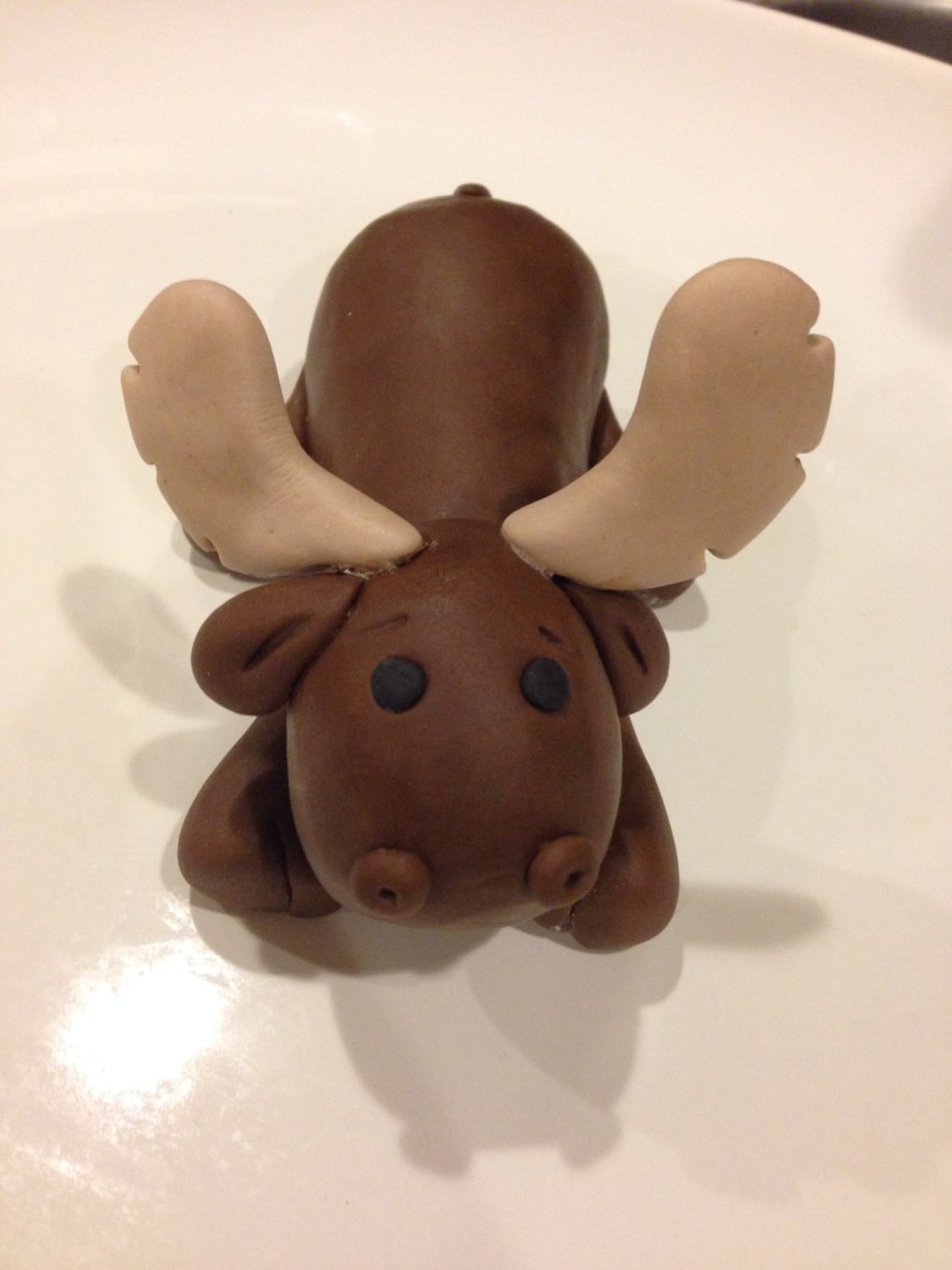 Moose fondant cake topper | Etsy