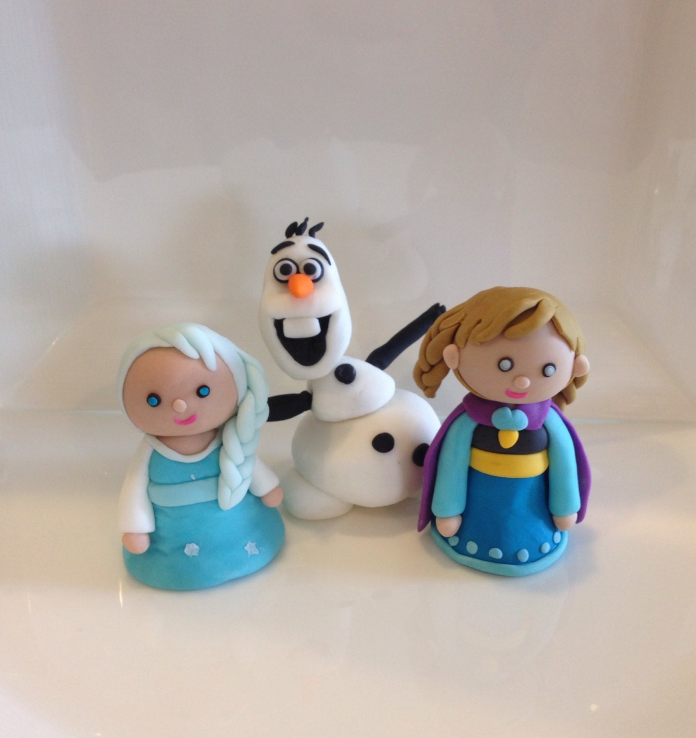 Elsa Frozen Inspired Fondant Cake Topper - Etsy