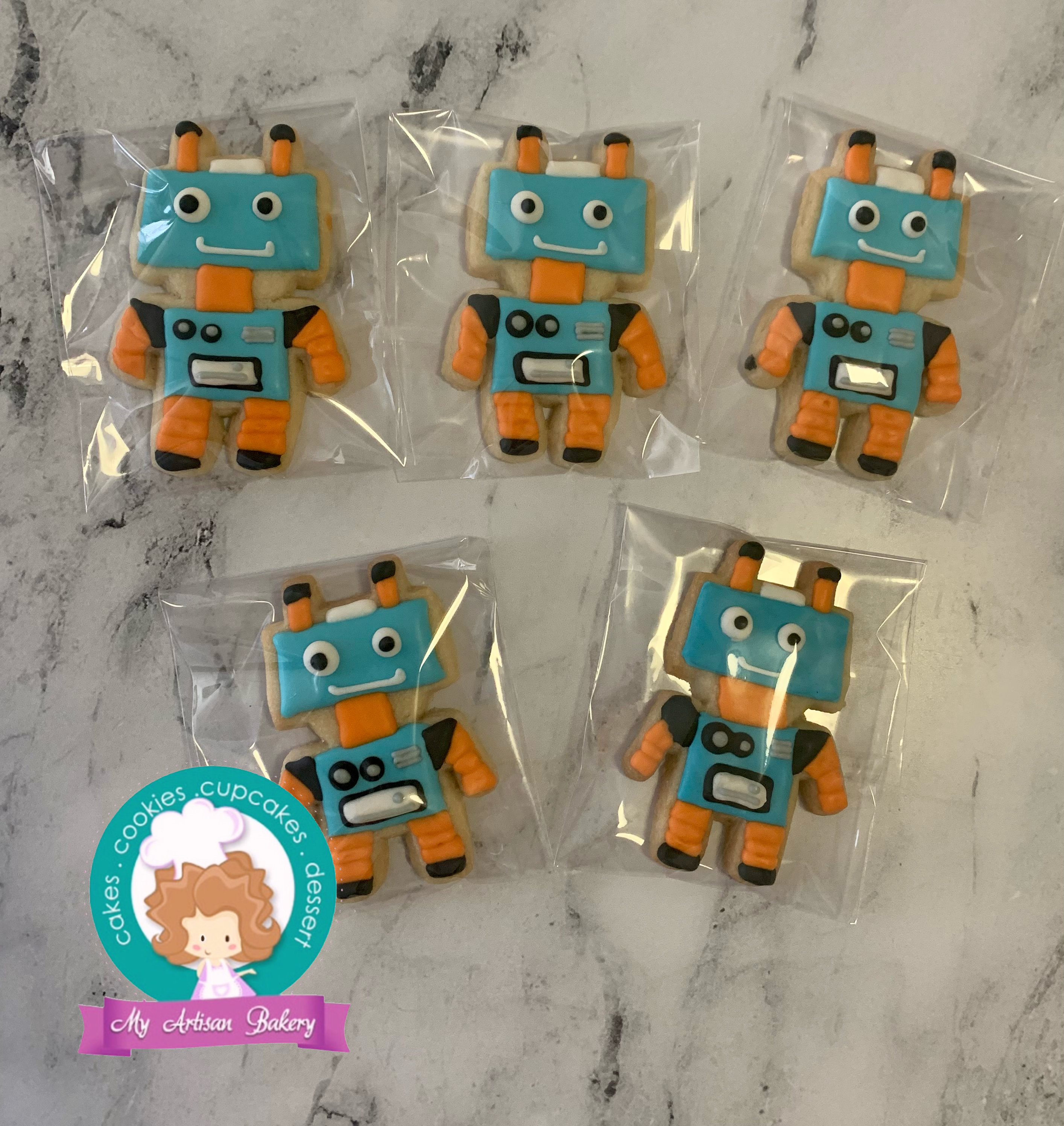 Robot Sugar Cookies - Etsy