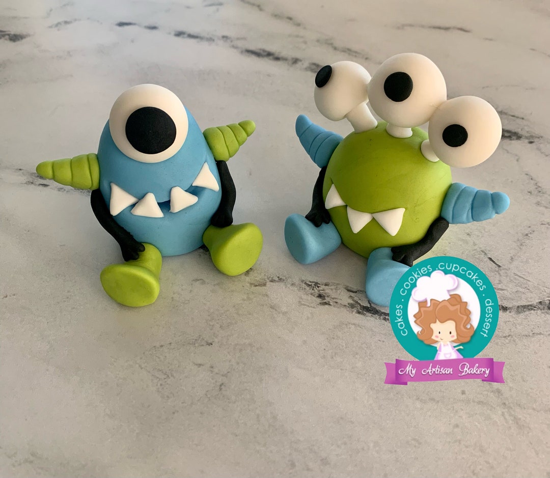 Monster Fondant Cake Topper - Etsy