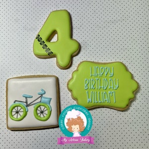 Bicycle Sugar Cookies - Etsy