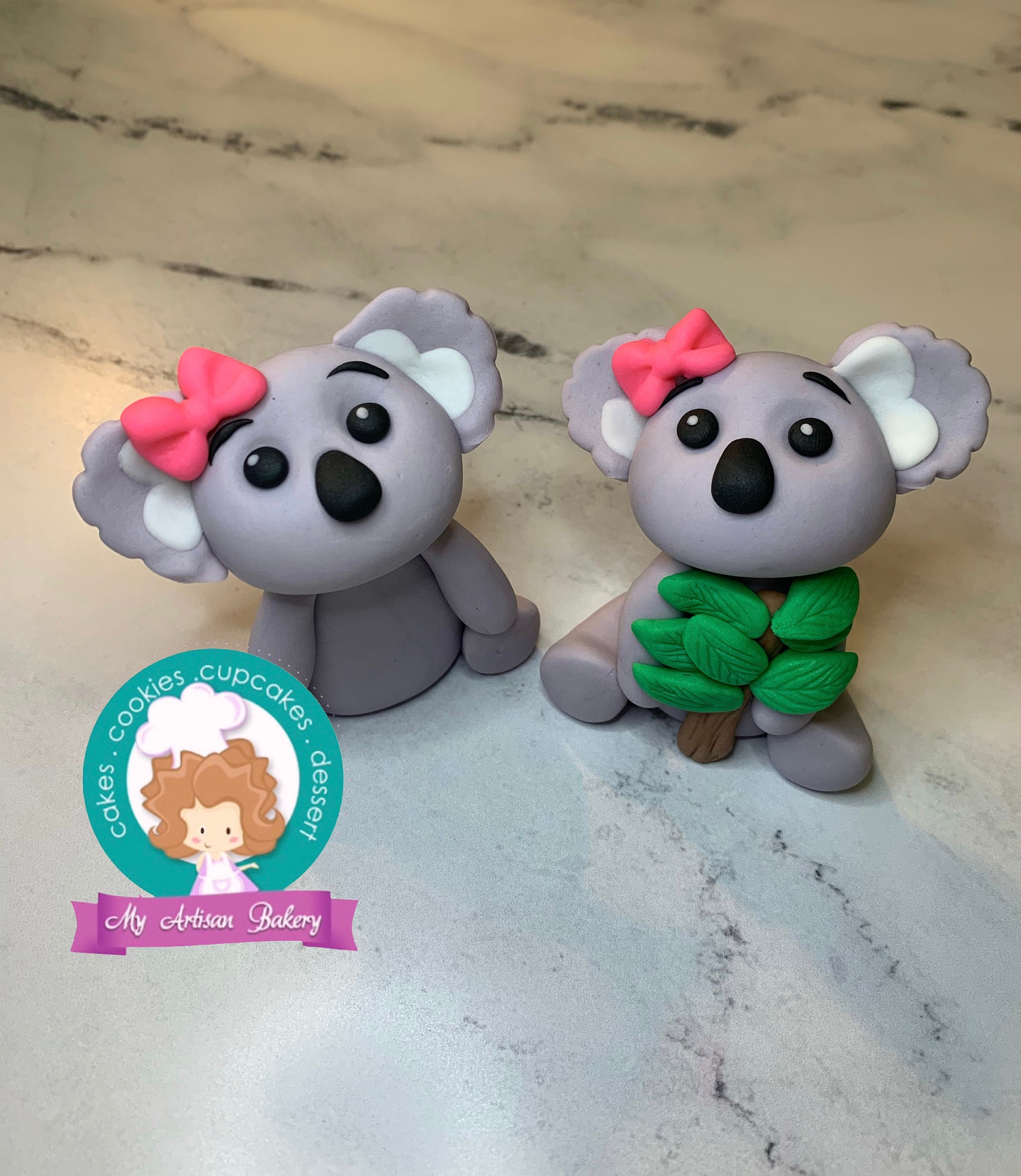 Koala Fondant Topper - Etsy