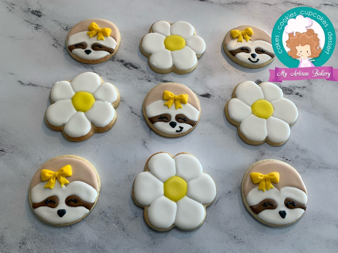 Sloth Sugar Cookies - Etsy