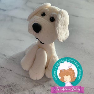 Poodle Dog Fondant Cake Topper - Etsy